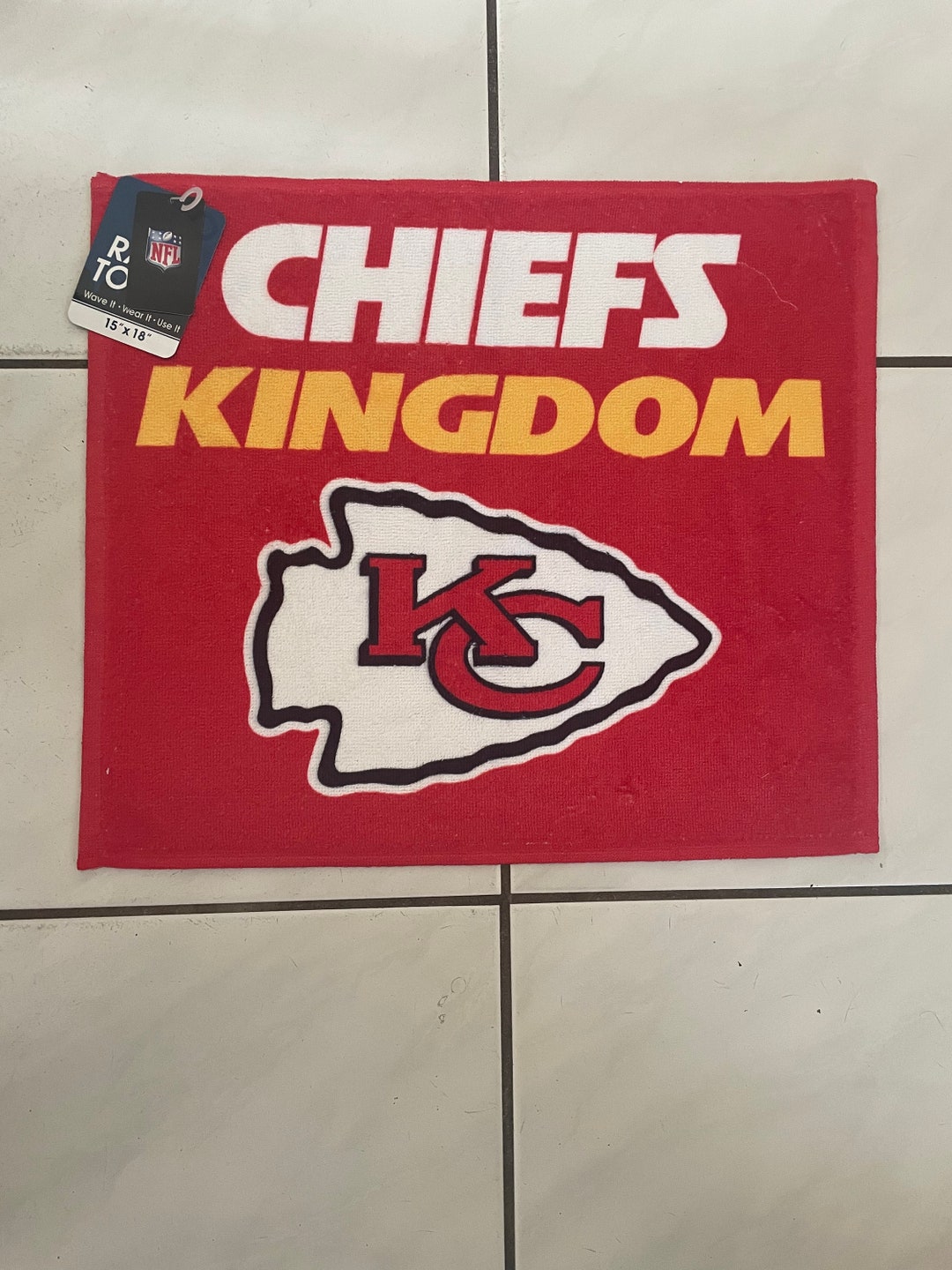Chiefs Rally Towel 15x18 Golf , Bowling, Gym - Etsy