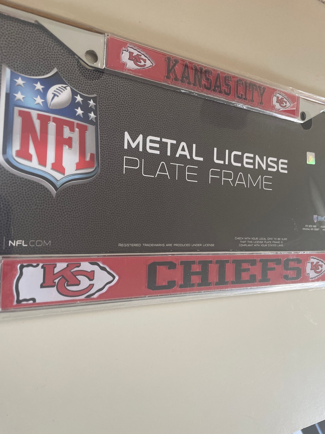 Kansas City Chiefs Chrome Laser Cut License Plate Frame - Etsy