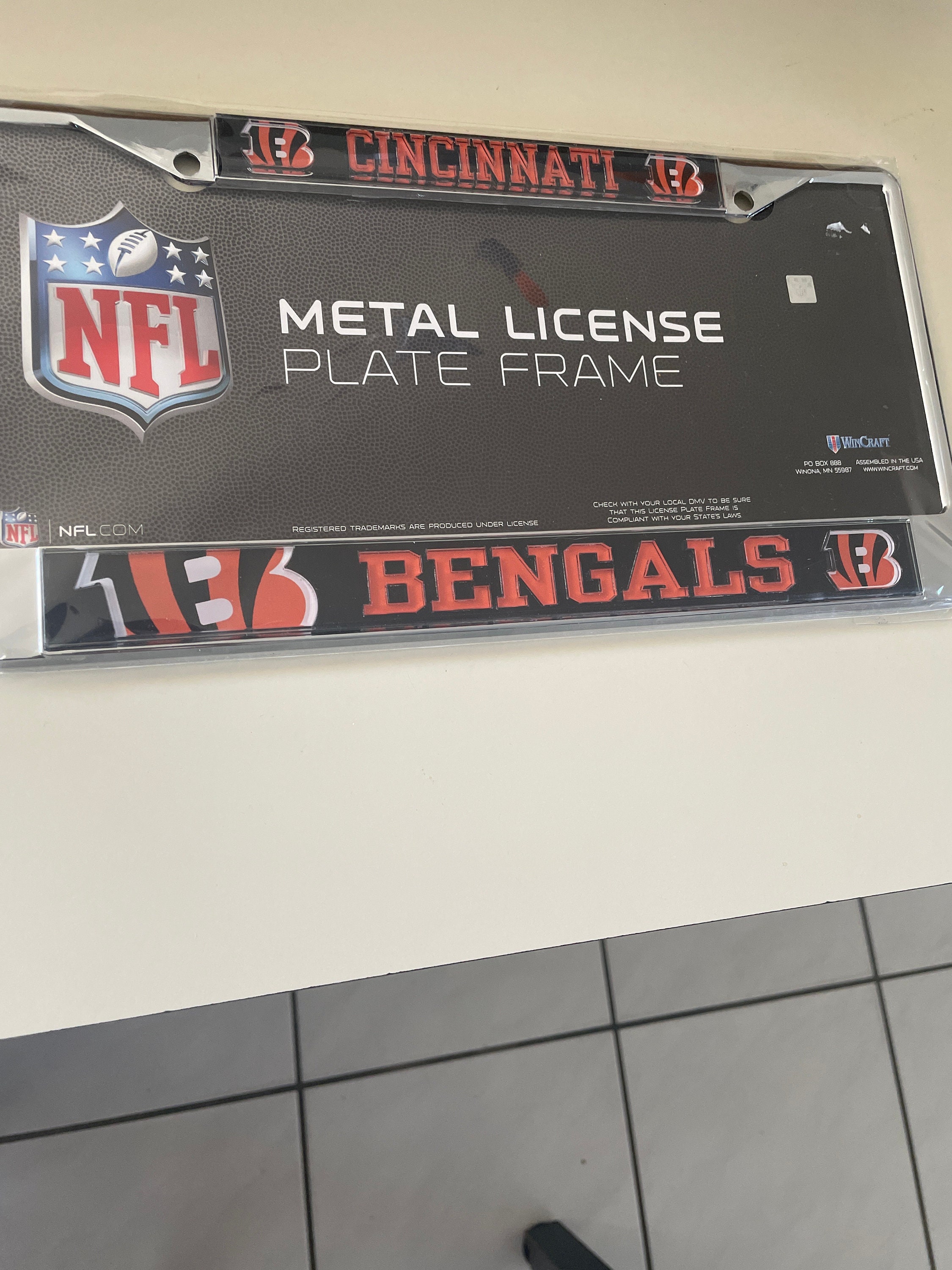 Bengals Chrome Laser Cut License Plate Frame - Etsy
