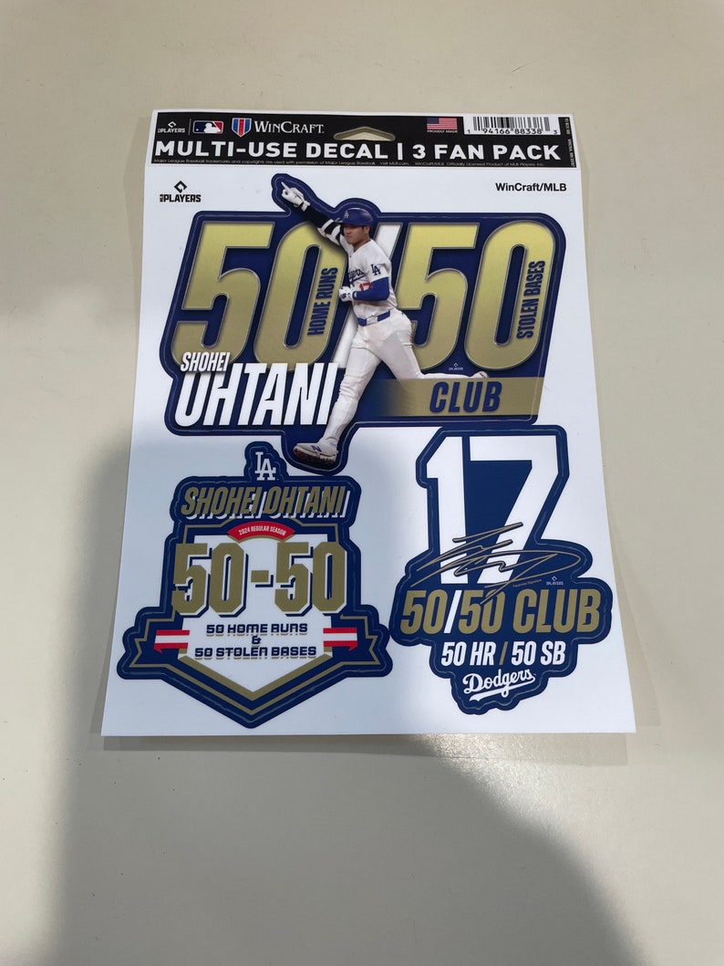 Shohei Ohtani 3 Decal Set 50/50 Record - Etsy
