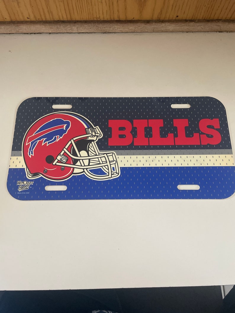 Buffalo Bills Plastic License Plate - Etsy