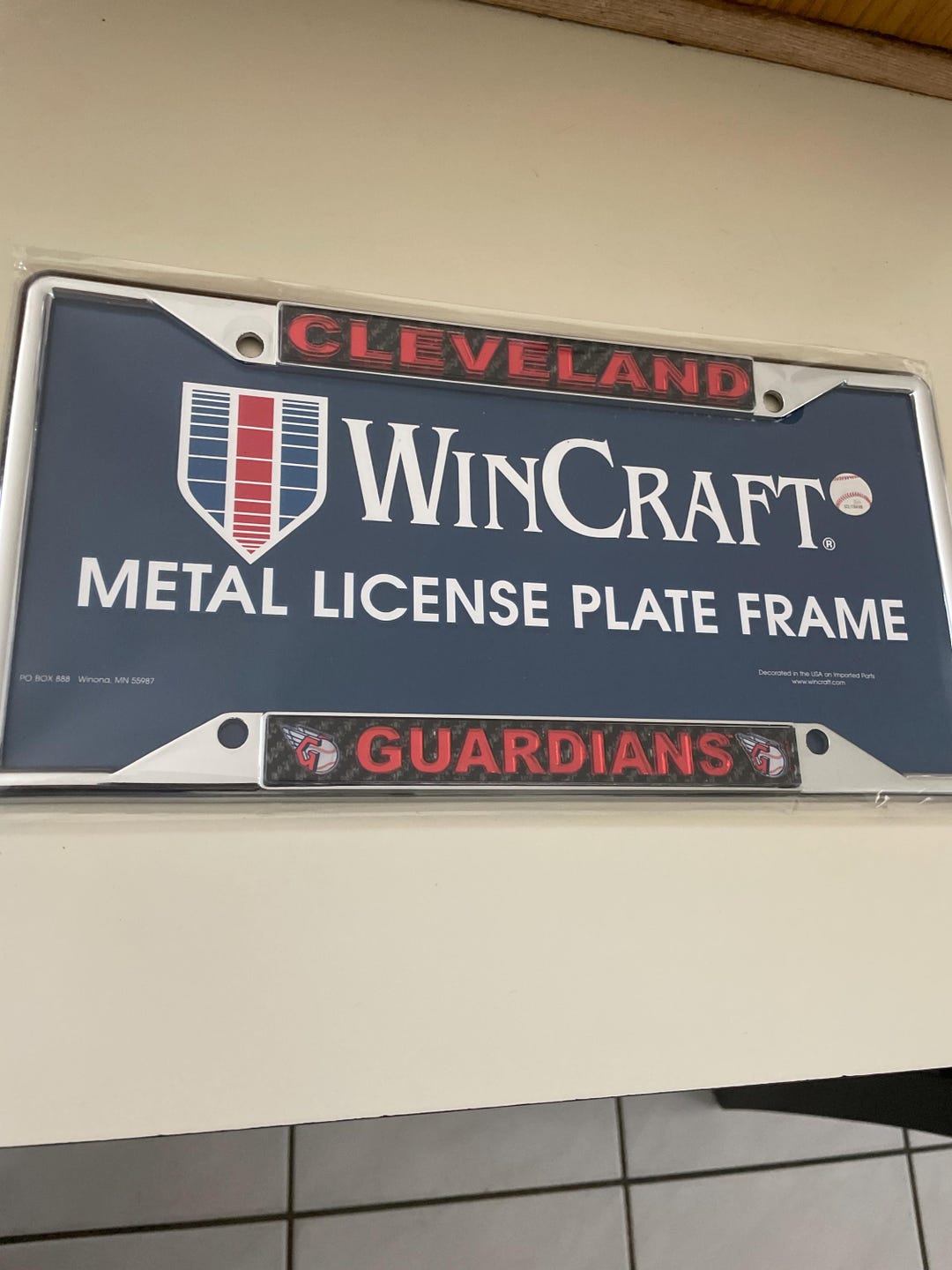 Cleveland Guardians Chrome License Plate Frame - Etsy