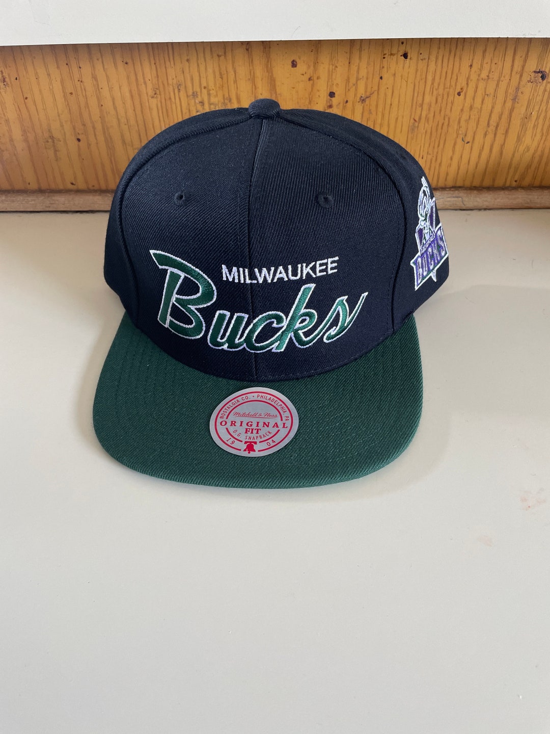 Milwaukee Bucks Snapback Hat Flat Bill - Etsy