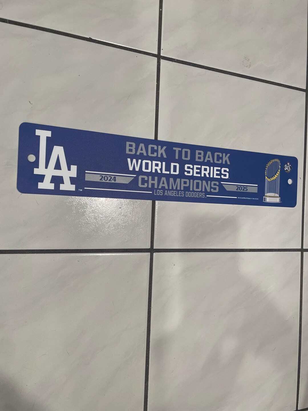 Dodgers 2025 Champions Street Sign Back to Back - Etsy