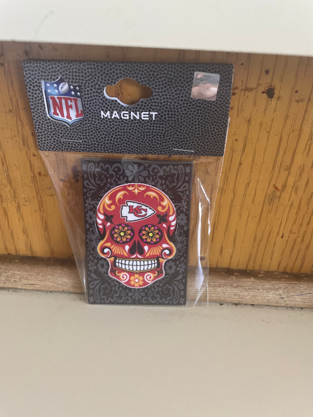 Kansas City Chiefs Magnet Sugar Skull - Etsy