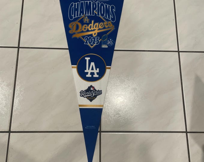 Vintage Los Angeles Dodgers Mini Pennant • 70s MLB Felt Baseball Decor ...