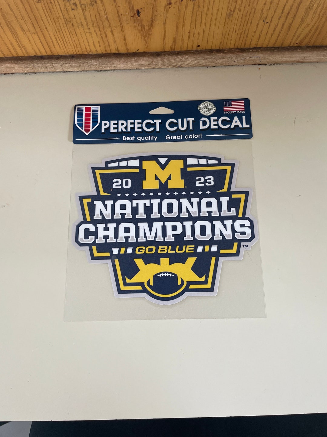 Michigan Wolverines Decal 8x8 Champions NCAA - Etsy