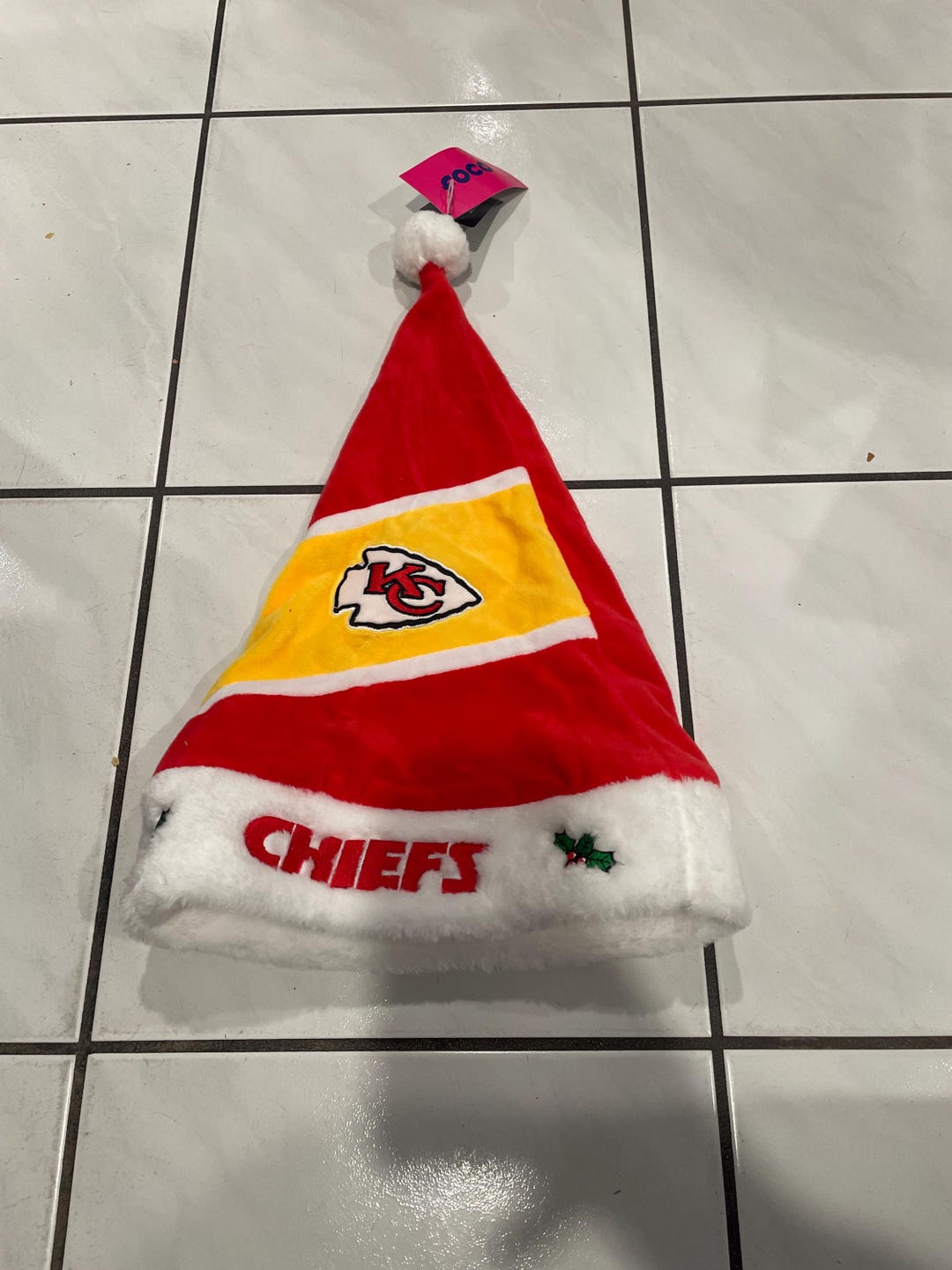 Kansas City Chiefs Santa Hat OSFA Go Chiefs Go - Etsy