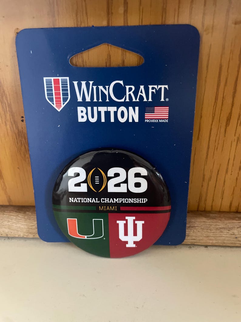 Indiana Hoosiers Miami Hurricanes Button Commemorative - Etsy