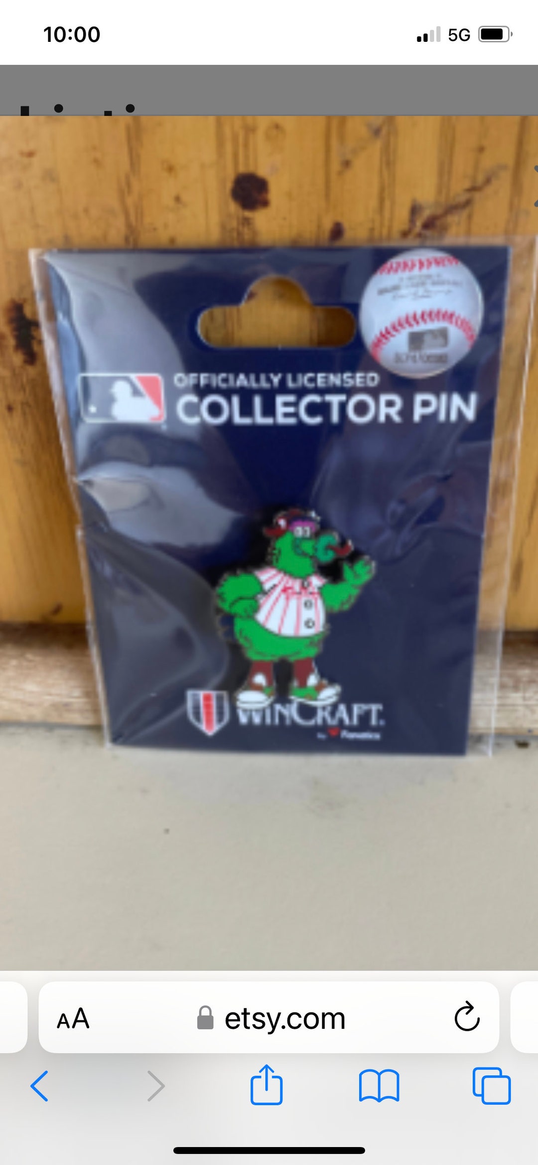 Phillies Pin Fanatic Mascot Pin Hat Lapel Collector - Etsy