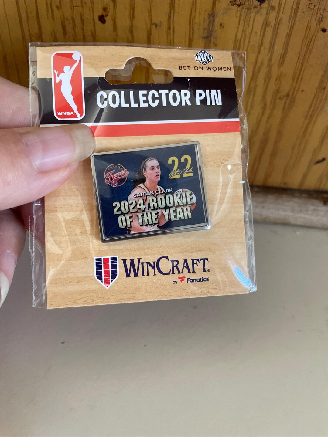 Indiana Fever Pin Caitlyn Clark Rookie of the Year Hat Lapel Collector ...