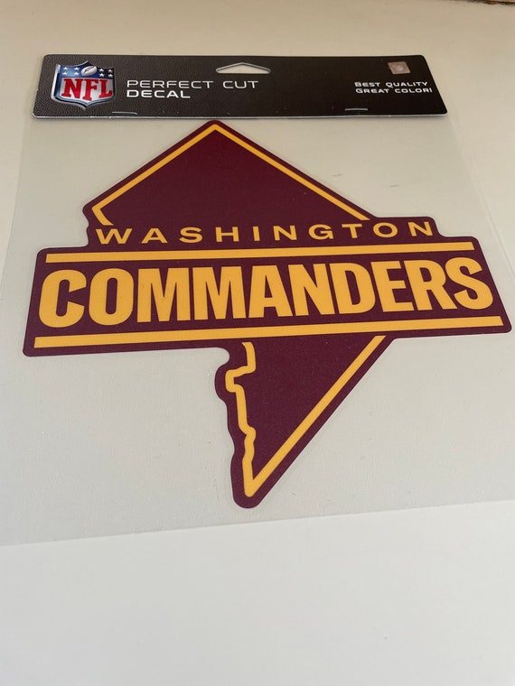 Washington Commanders 8x8 Color Decal - Etsy