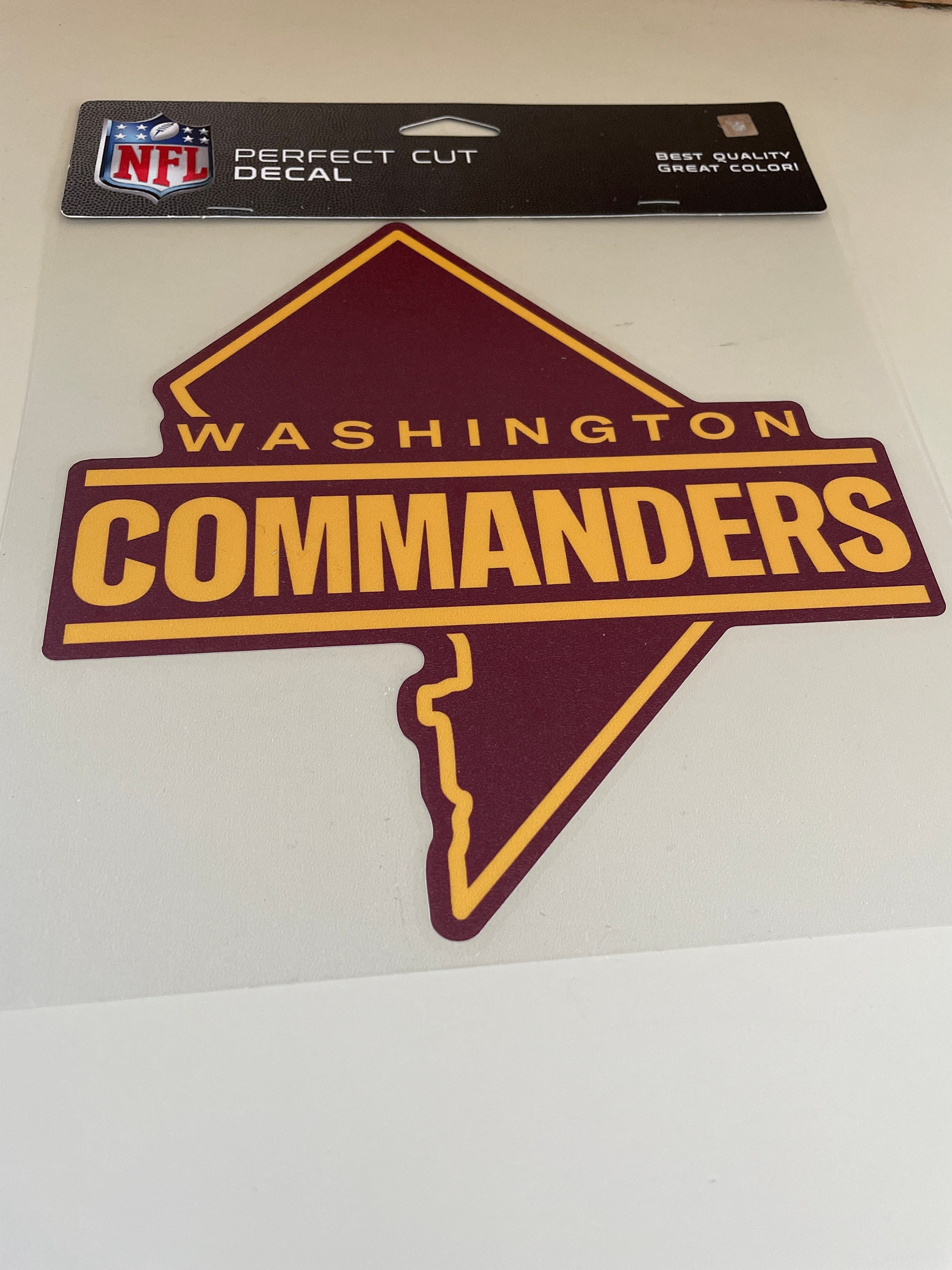 Washington Commanders 8x8 Color Decal - Etsy
