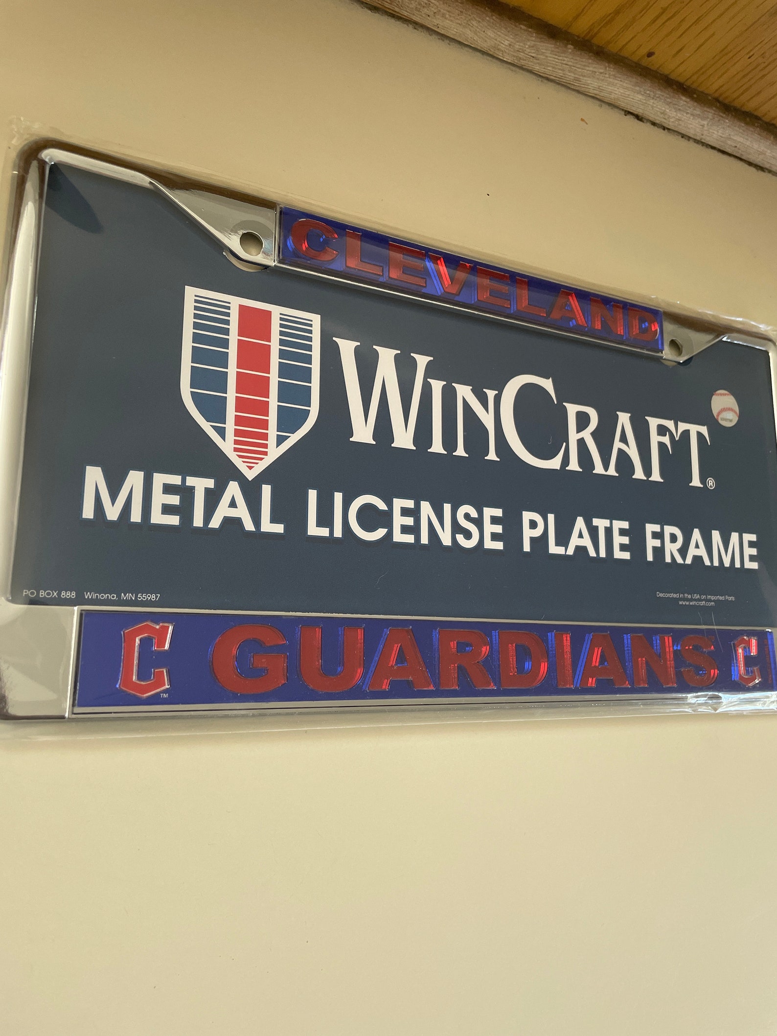 Cleveland Guardians Chrome License Plate Frame - Etsy