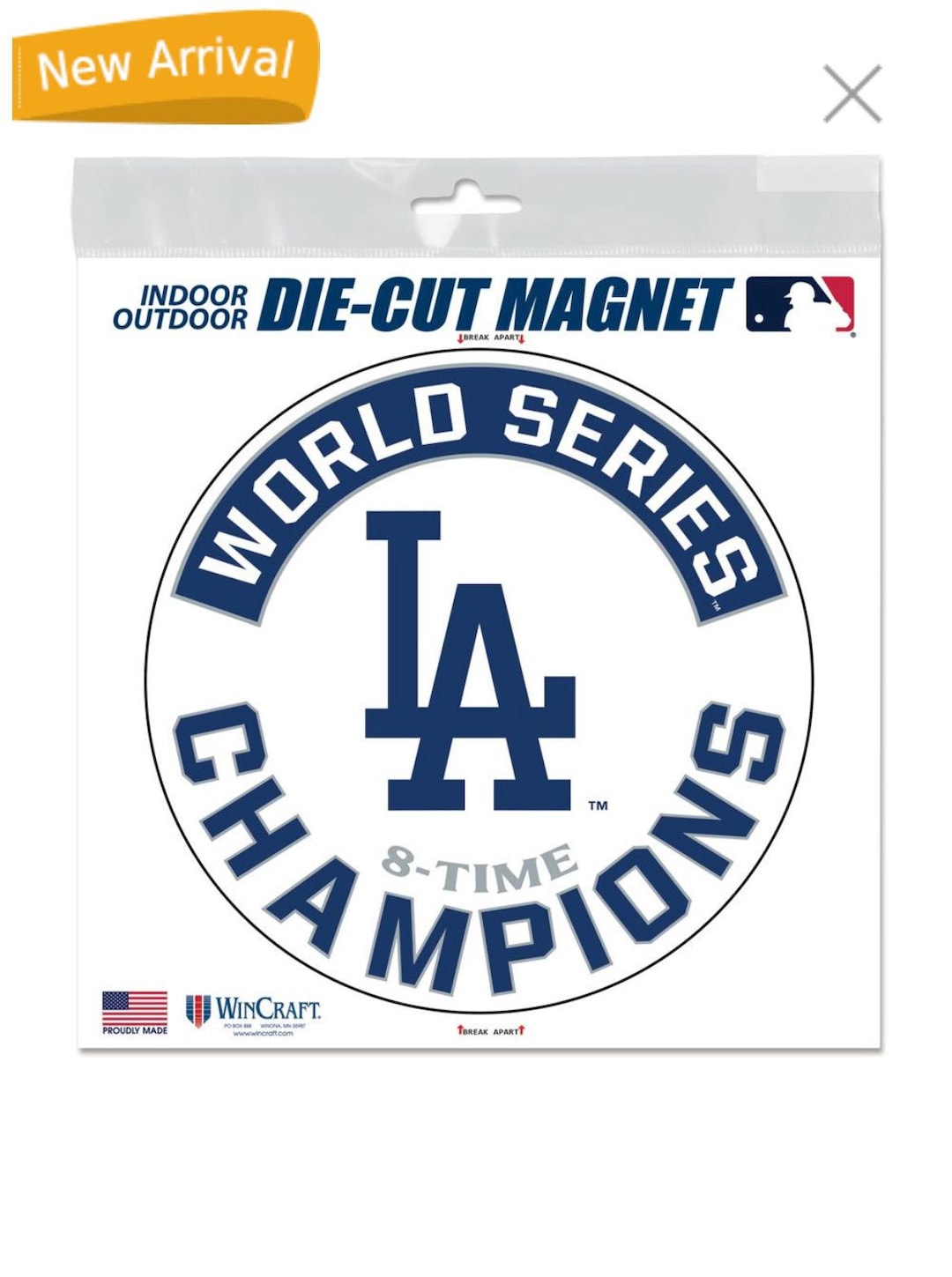 Dodgers Magnet Champions Die Cut Magnet - Etsy