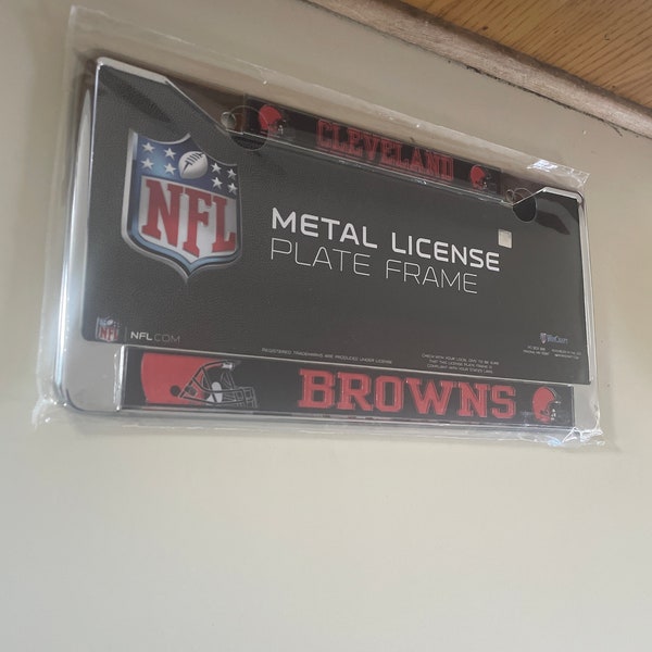 Cleveland Browns License Plate Frame - Etsy