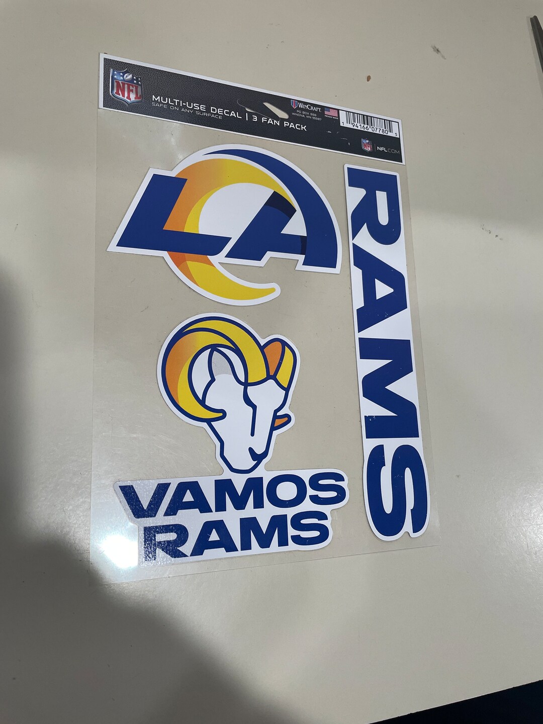 Rams Decal Set “vamos Rams “ Windows Laptop Water Bottle - Etsy