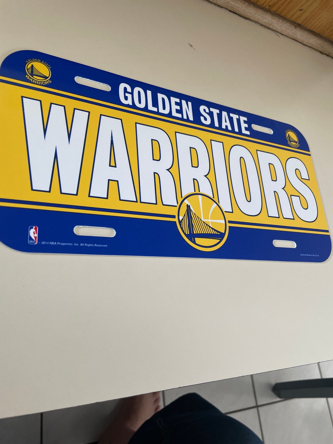 Warriors Plastic License Plate Basketball - Etsy
