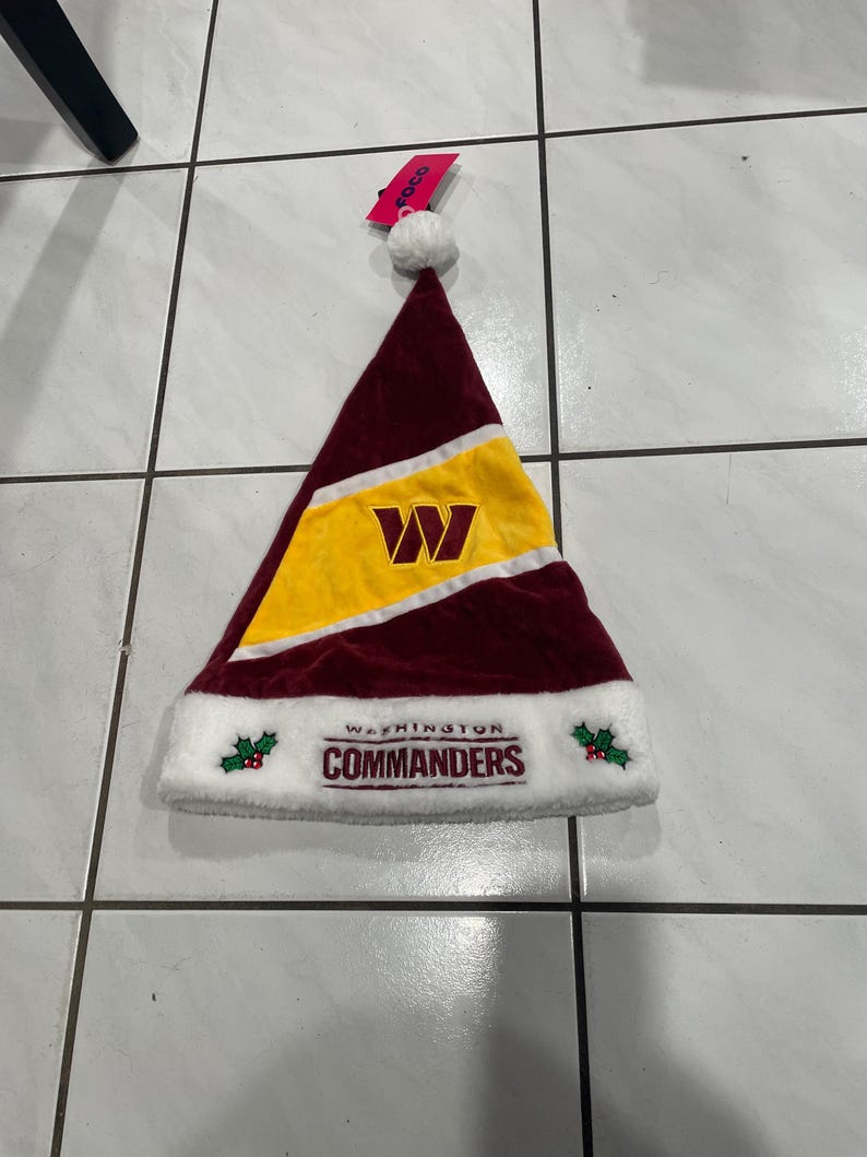 Washington Commanders Santa Hat - Etsy