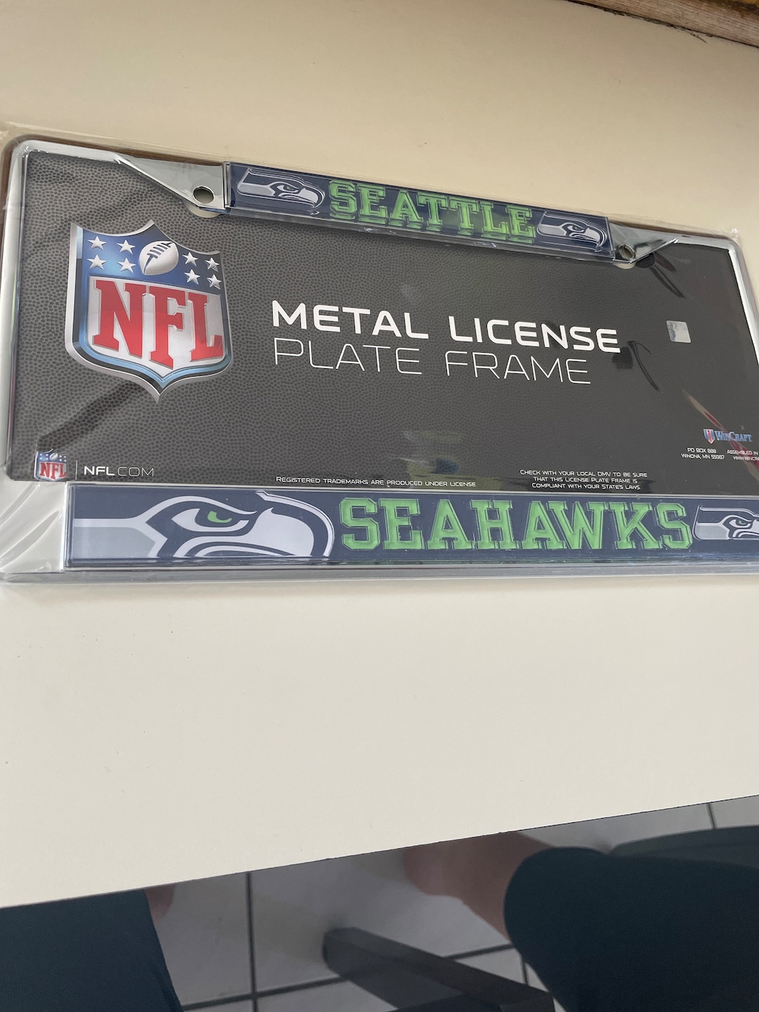 Seattle Seahawks License Plate Frame Chrome Laser Cut - Etsy