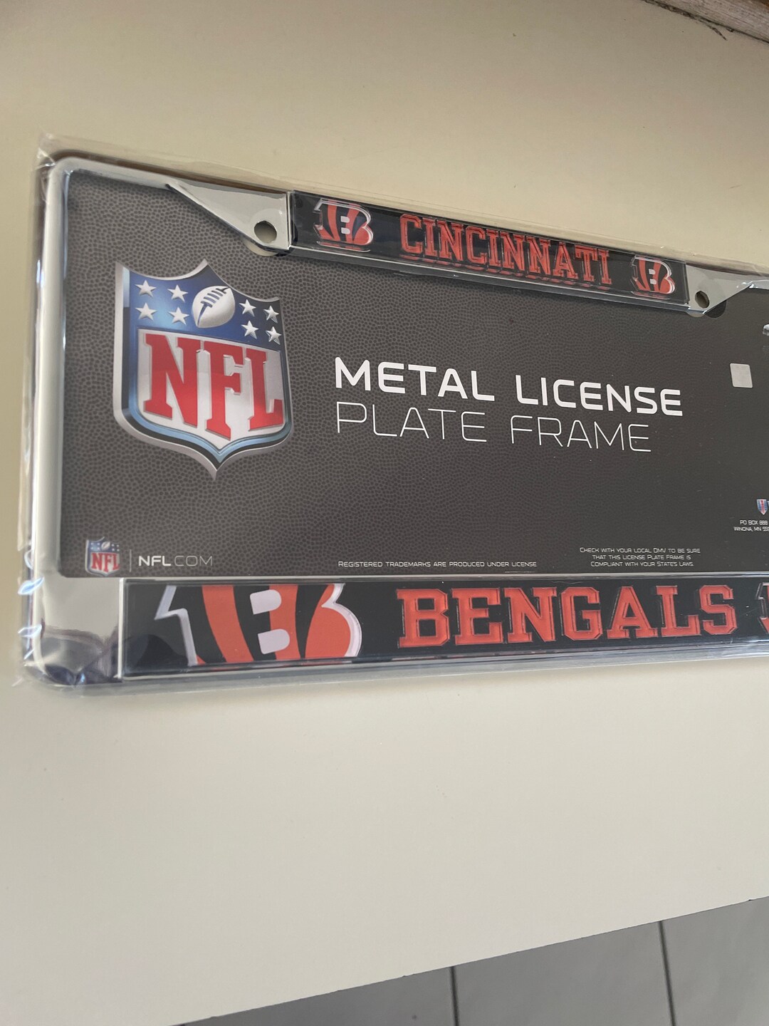 Bengals Chrome Laser Cut License Plate Frame - Etsy