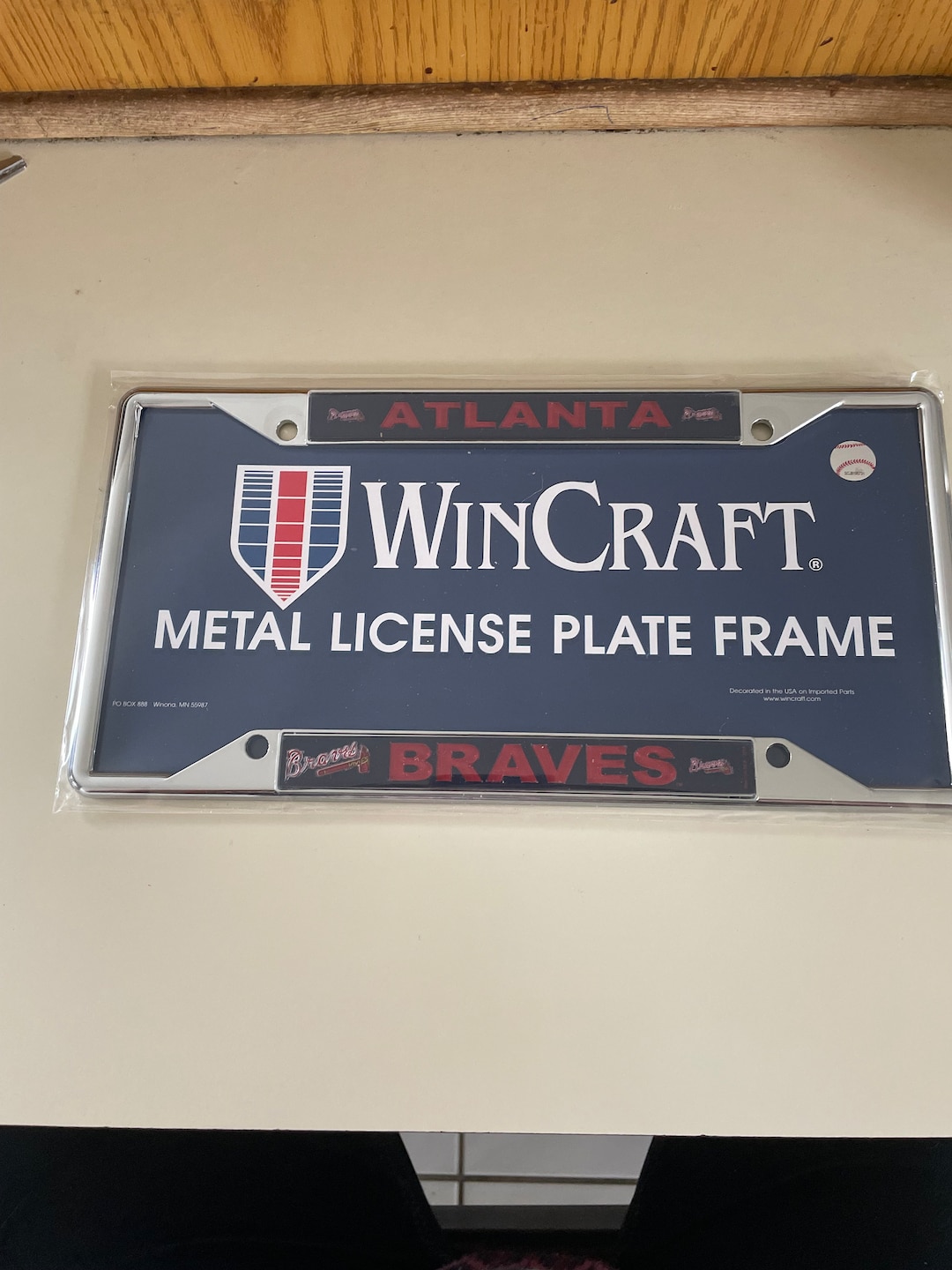 Atlanta Braves License Plate Frame Chrome Laser Cut For - Etsy