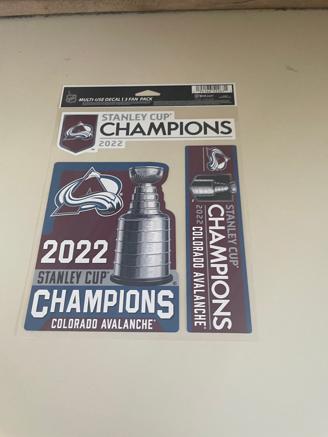 Colorado Avalanche Champions Can Pack 3 Decal Set - Etsy