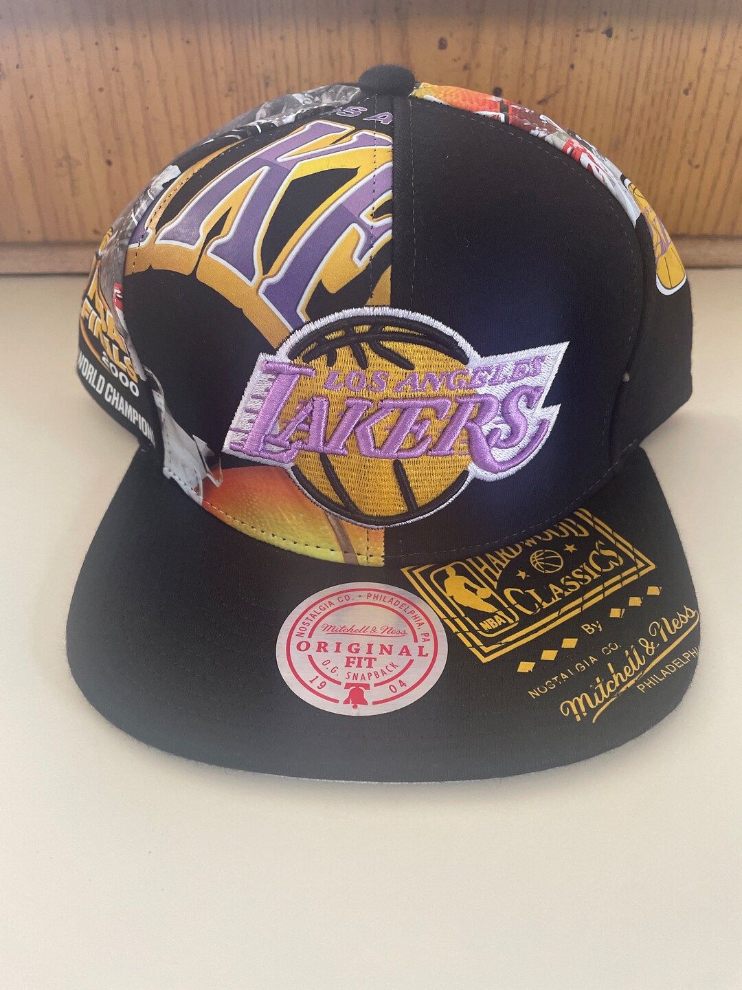 Los Angels Lakers Black Snapback Hat Flat Bill Custom - Etsy