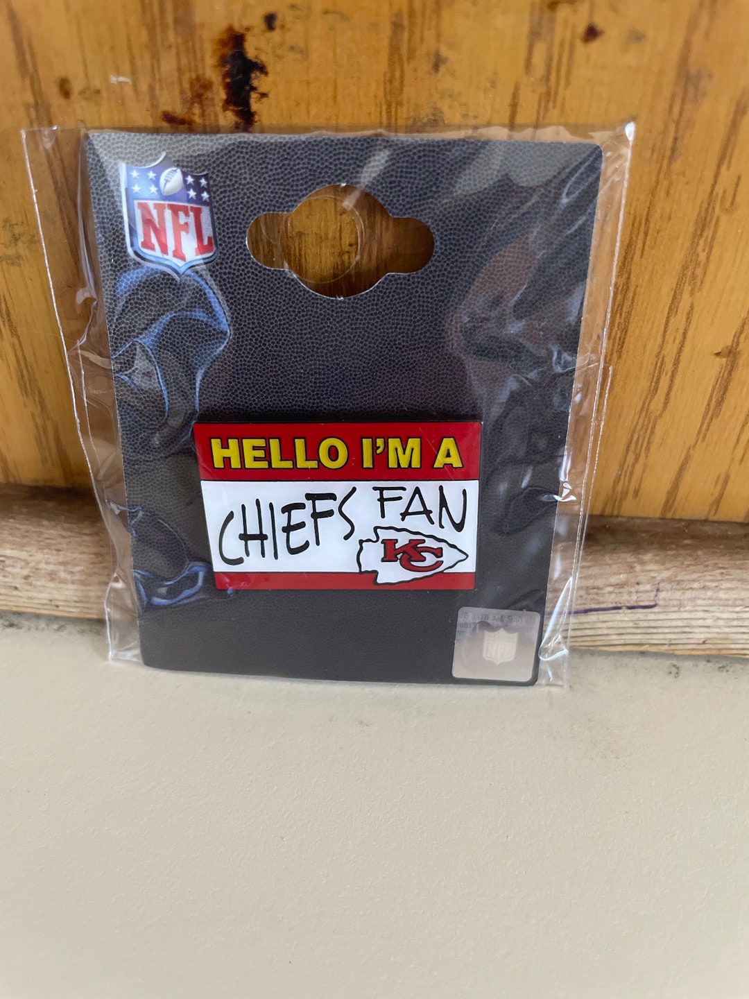 Kansas City Chiefs Name Tag Pin Hat Lapel Collector - Etsy