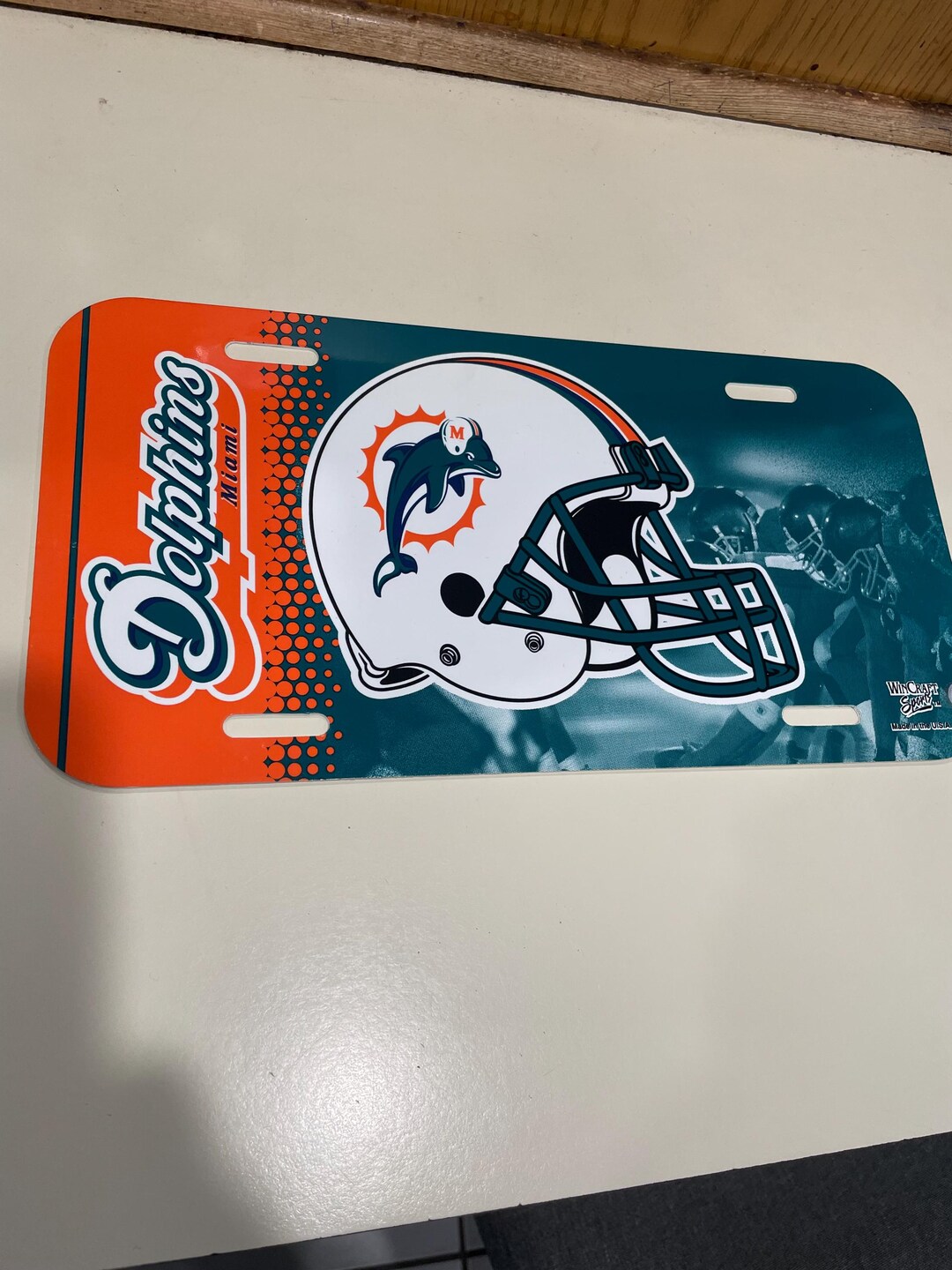 Miami Dolphins License Plate Retro Logo Vintage - Etsy