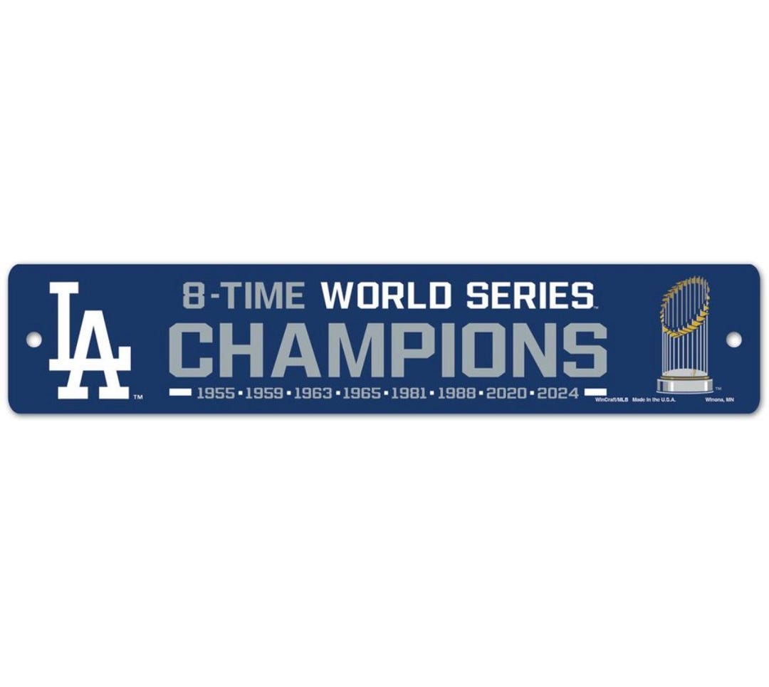 Dodgers Street Sign 2024 Champions Z - Etsy