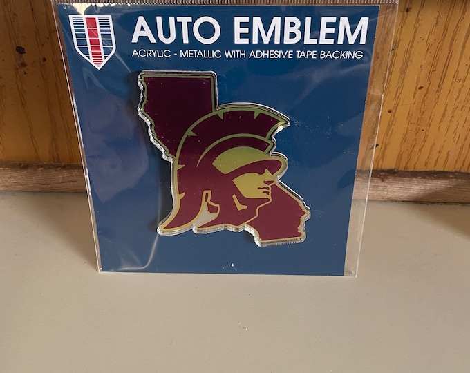 USC Trojans Auto Emblem Decal Sticker - Etsy