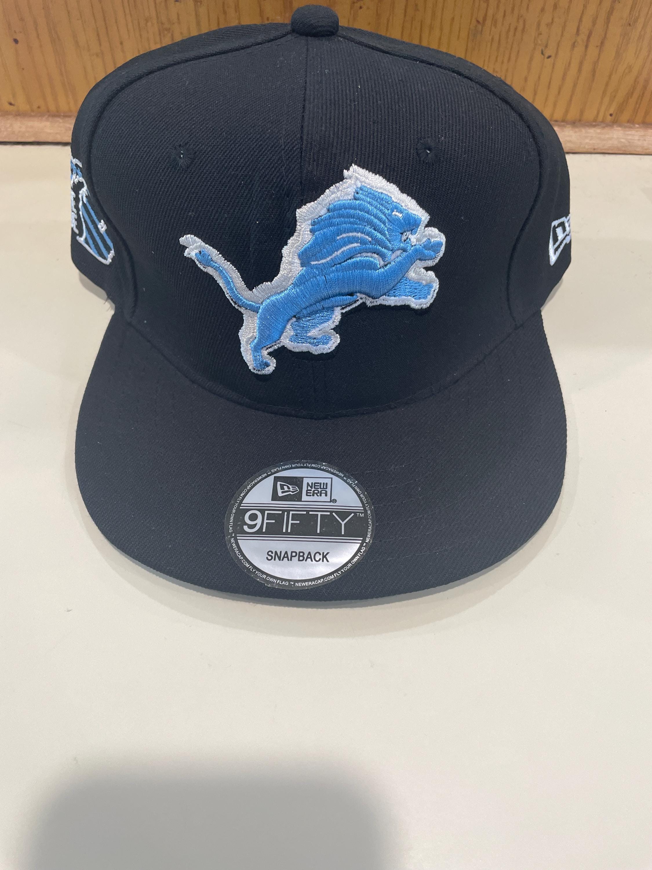 Detroit Lions Snapback Hat OSFA Lions Den Black - Etsy