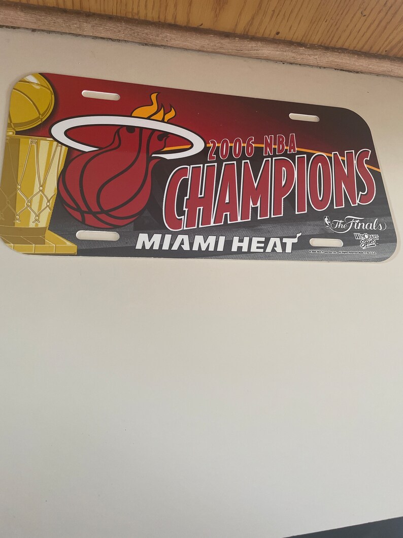 Miami Heat 2006 Champions License Plate Vintage - Etsy