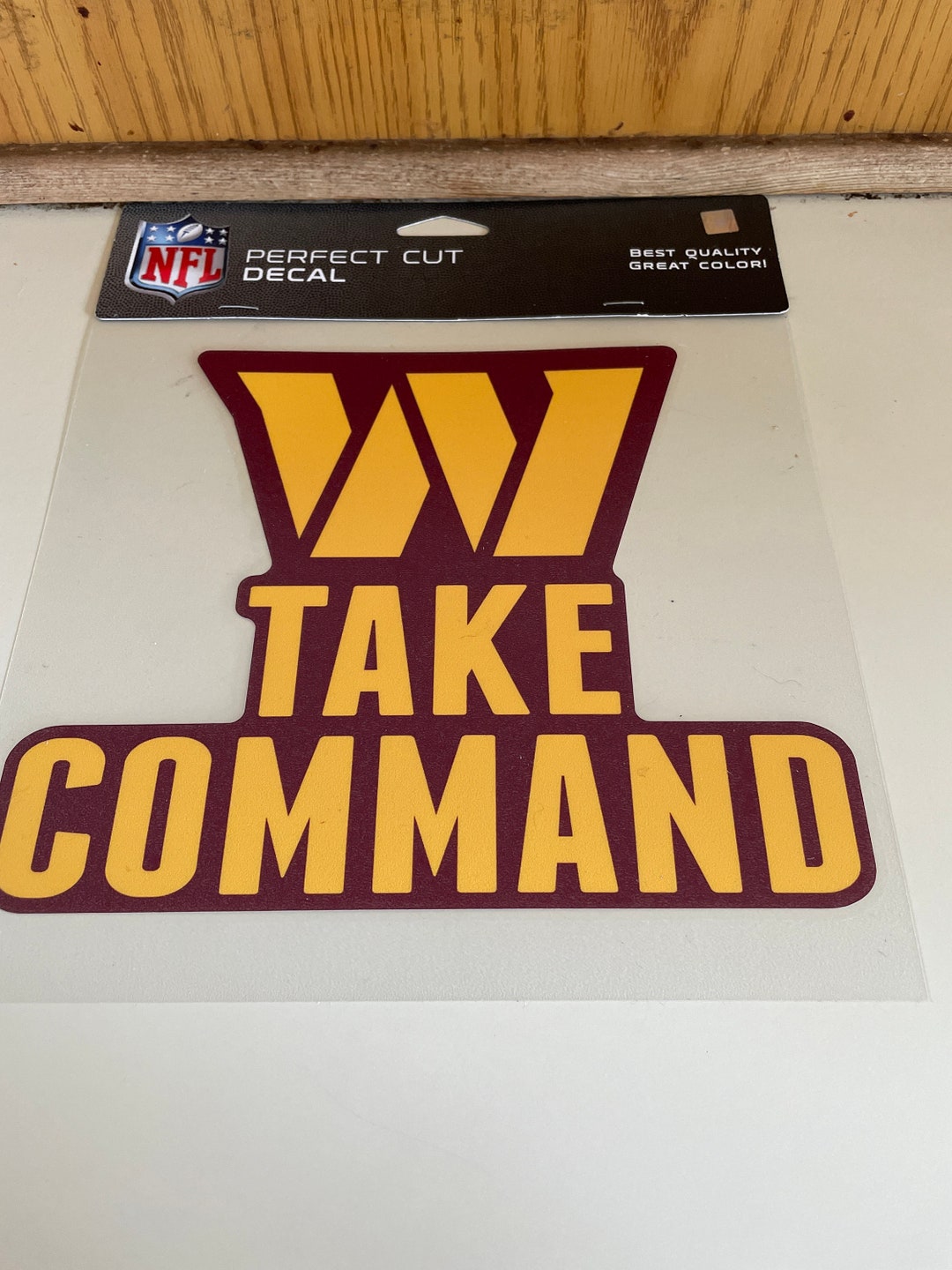 Washington Commanders 8x8 Decal Take Command - Etsy