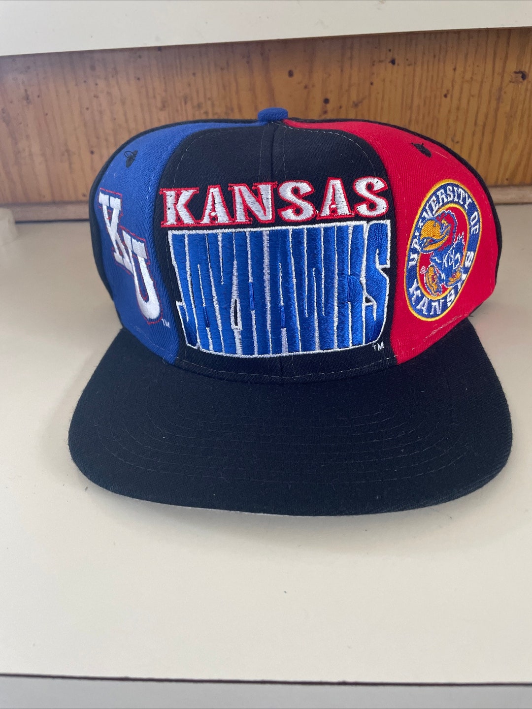 Kansas Jayhawks Snapback Vintage Hat 1990s Drew Pearson Design - Etsy