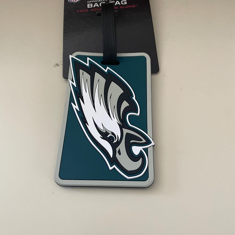 Leather Eagle Luggage Tag - Etsy