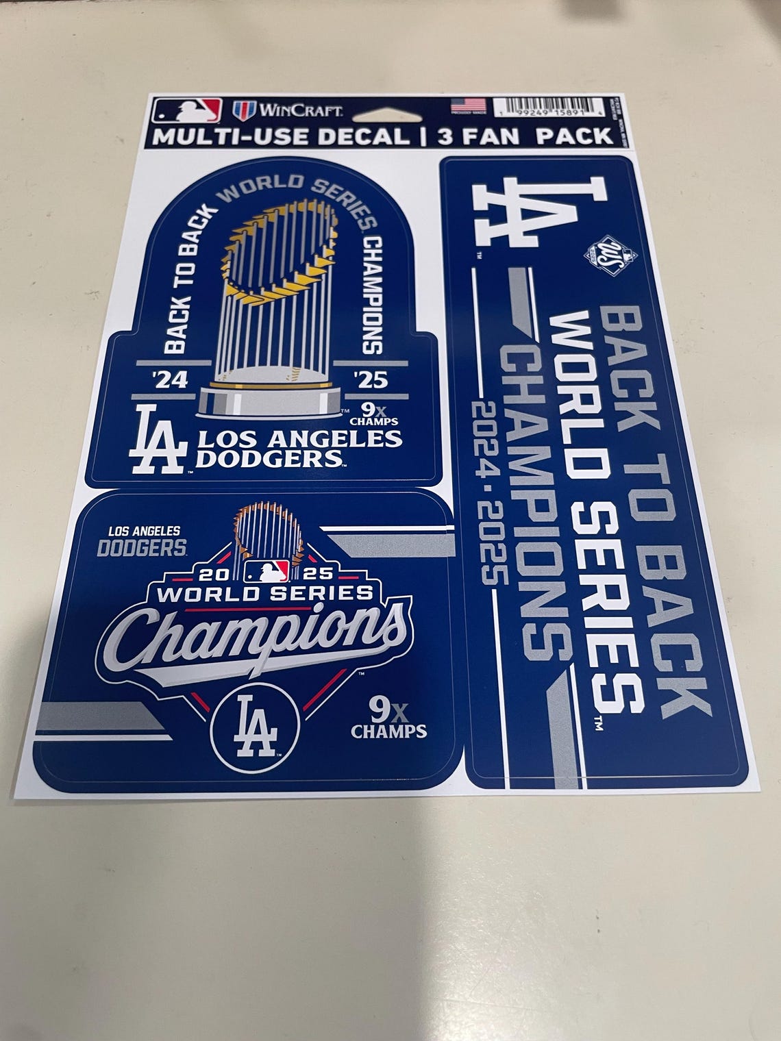Dodgers 2025 9x Champions Decal Set Laptop Windows Water Bottles - Etsy