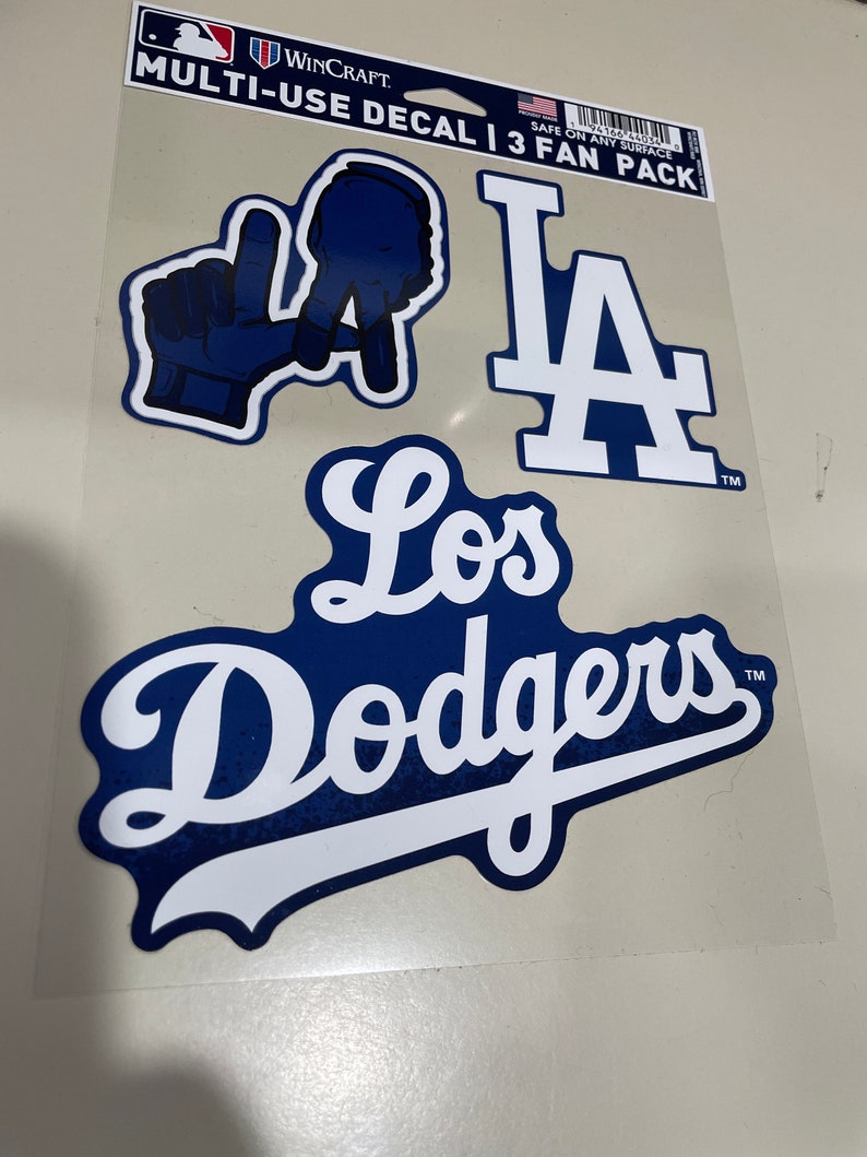 Dodgers 3 Decal Set Los Dodgers - Etsy