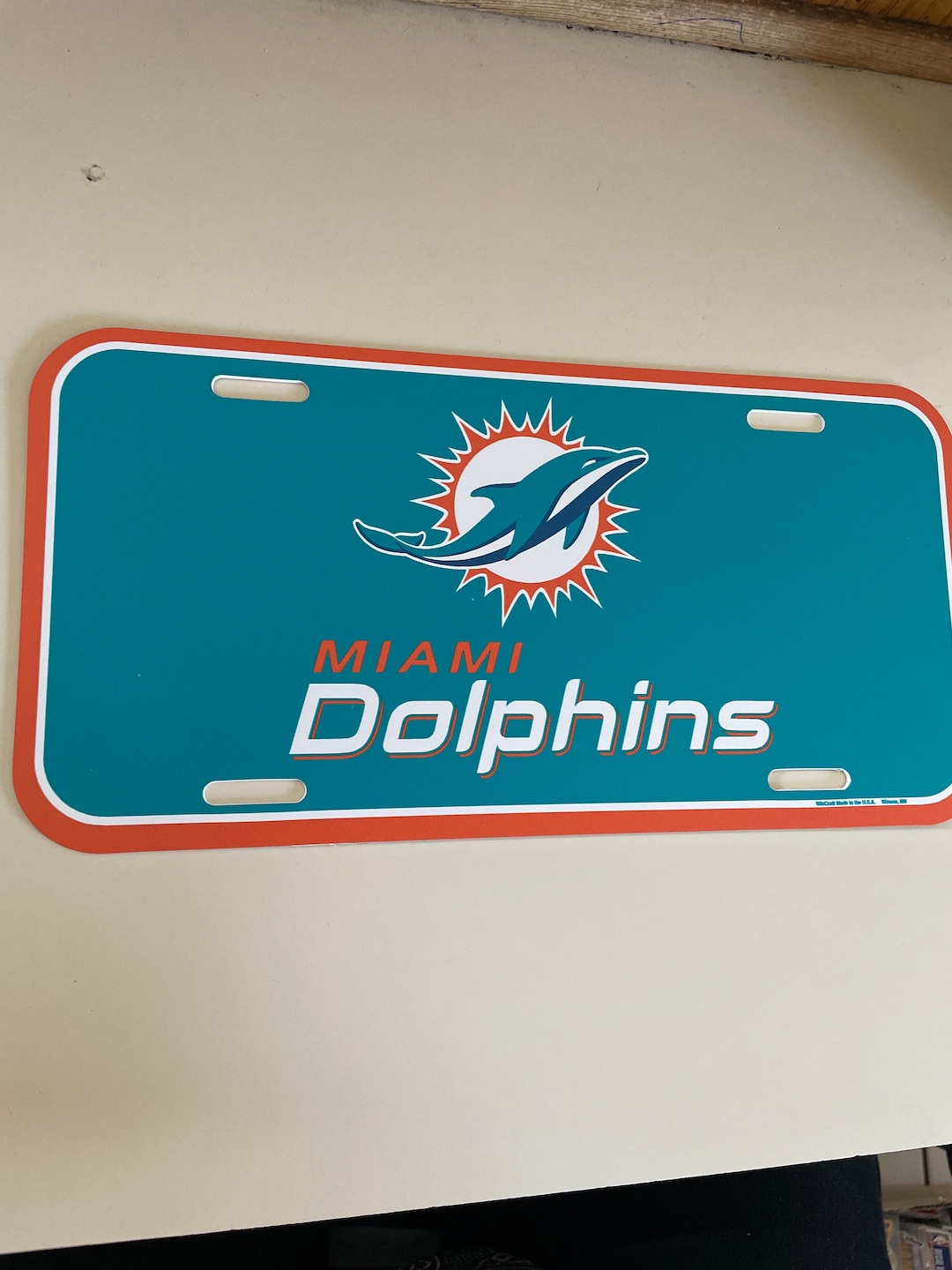 Miami Dolphins License Plate - Etsy