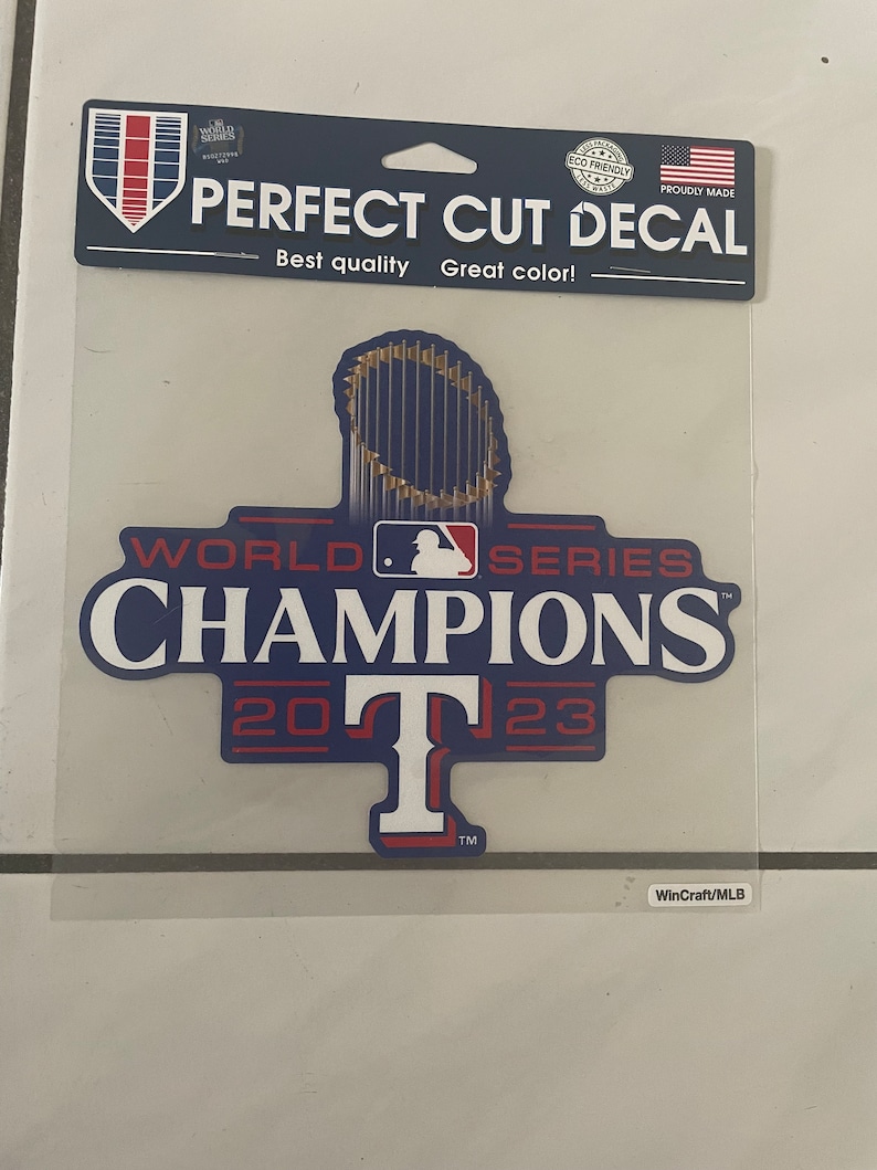 Texas Rangers Champions 8x8 Decal - Etsy