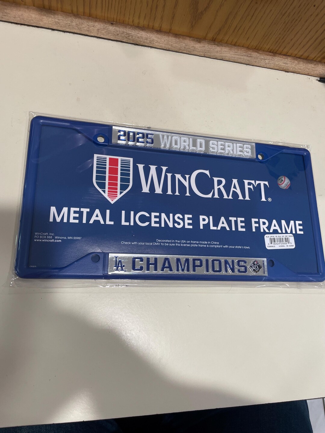 Dodgers 2025 Champions License Plate Frame Premier Quality - Etsy