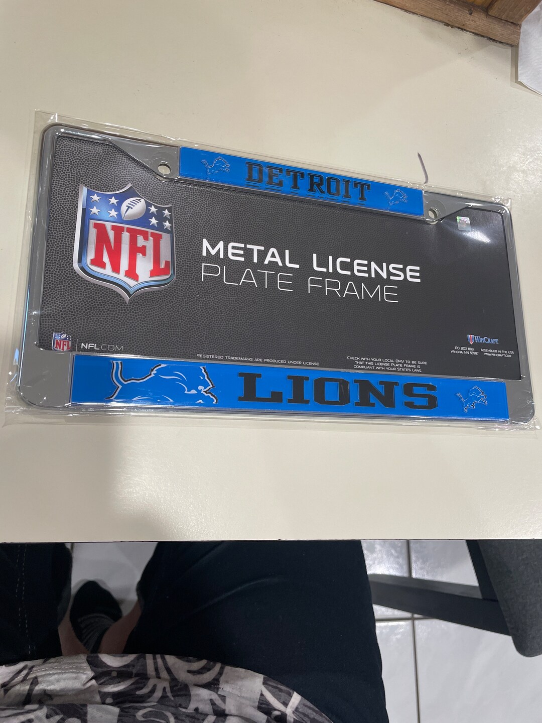 Detroit Lions License Plate Frame Laser Cut Chrome Top Quality - Etsy