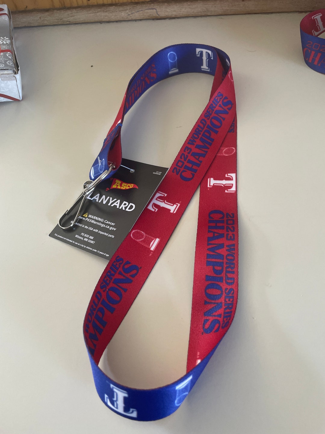 Texas Rangers Lanyard Champions - Etsy