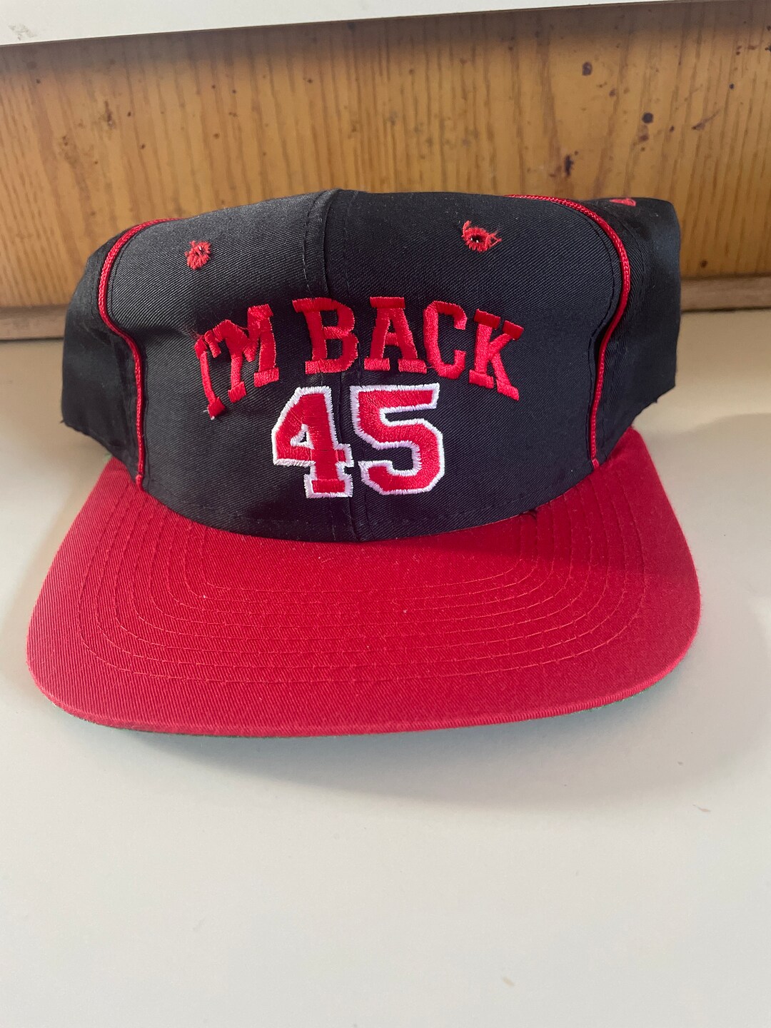 Chicago Bulls Michael Jordan I’m Back #45 Hat 90s OG Deadstock Rare - Etsy