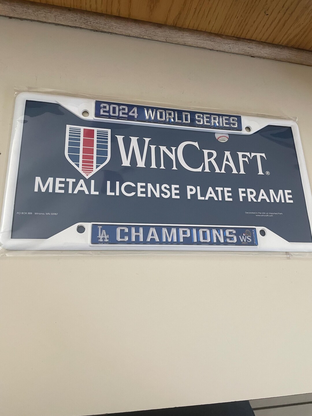 Dodgers License Plate Frame Champions Chrome 2024 - Etsy