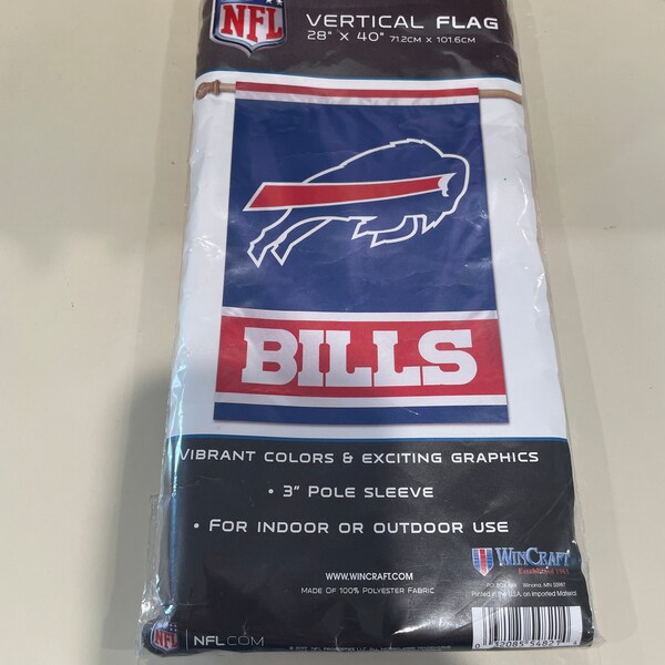 Buffalo Bills Vertical Flag - Etsy