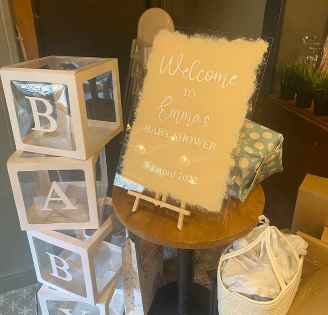 Vinyl Decal Sticker for DIY Baby Shower Welcome Sign Easy to - Etsy