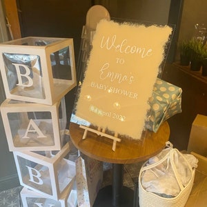 Vinyl Decal Sticker for DIY Baby Shower Welcome Sign Easy to Apply Baby ...