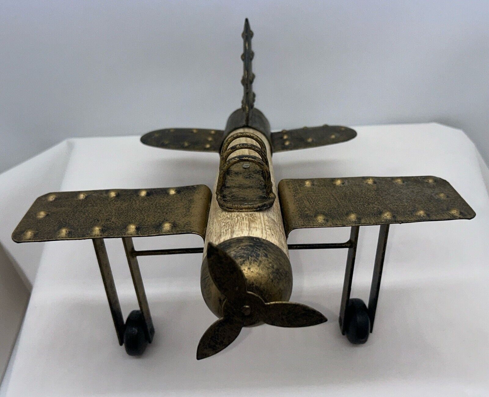 Metal and Wood Propeller Rustic Airplane Home Decor Office - Etsy